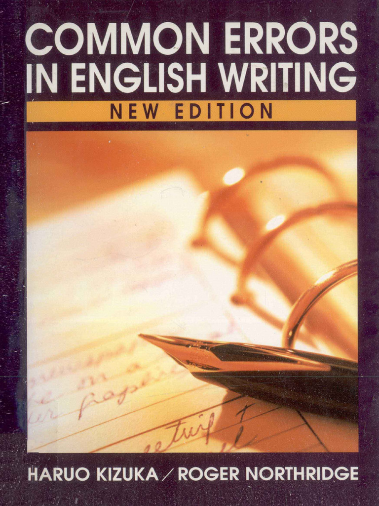 Common Errors in English Writing | PDF