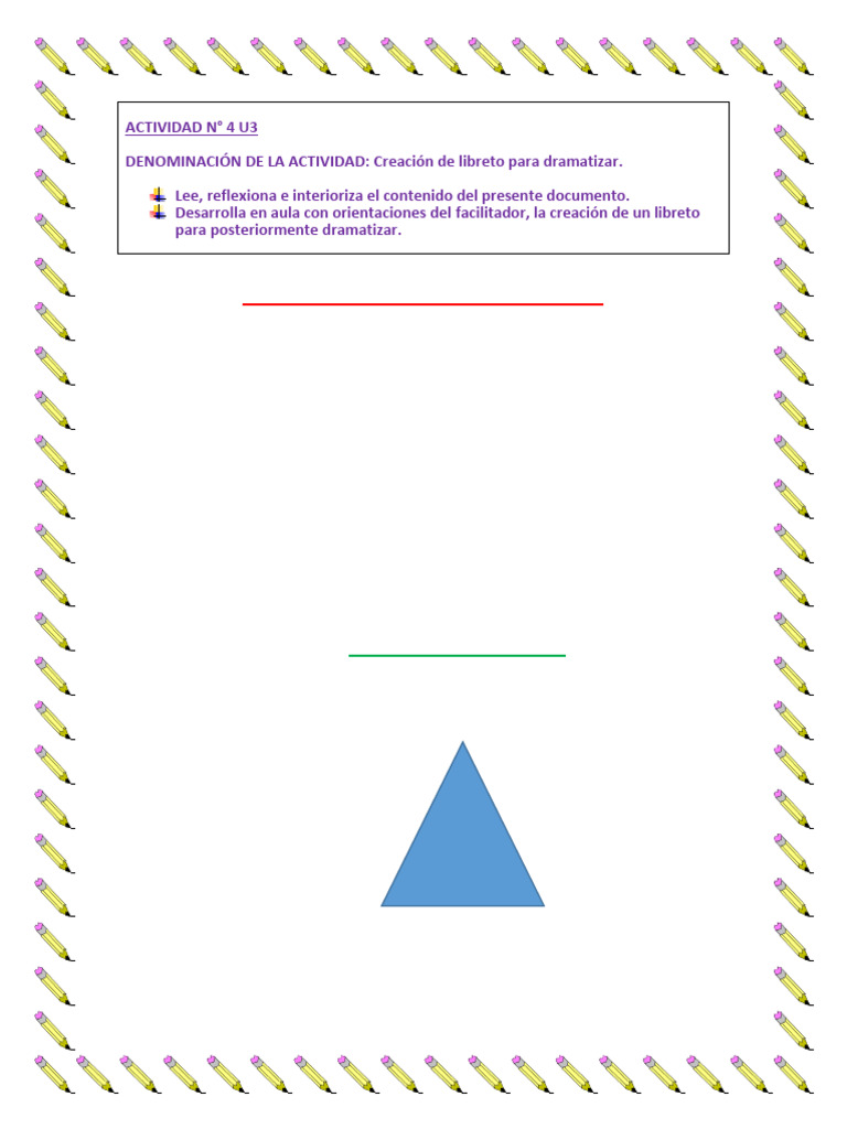 Act_4_U3_-_Teatro-_Creación_de_libreto[1] | PDF