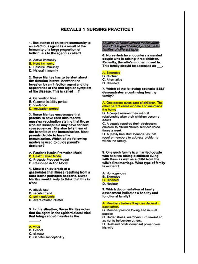NMCN Pass Q | PDF