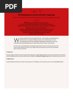 Shakespearean Glossary Terms Explained | PDF | William Shakespeare ...