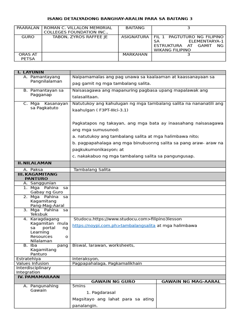 DLP Format Deped 1 4 | PDF
