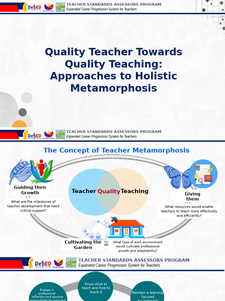 Teacher Standards Assessors Program Overview | PDF | Teachers ...