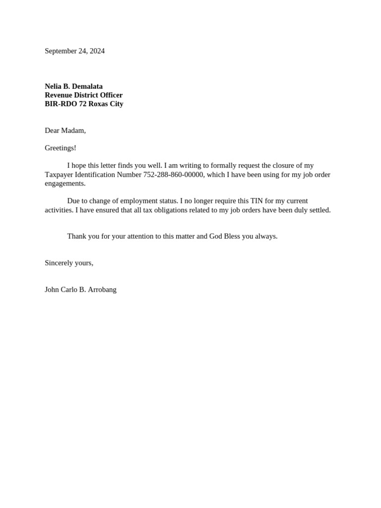 Tin Letter | PDF