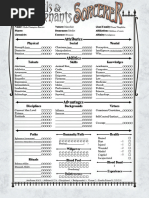 VTM Ghoul Character Sheet | PDF