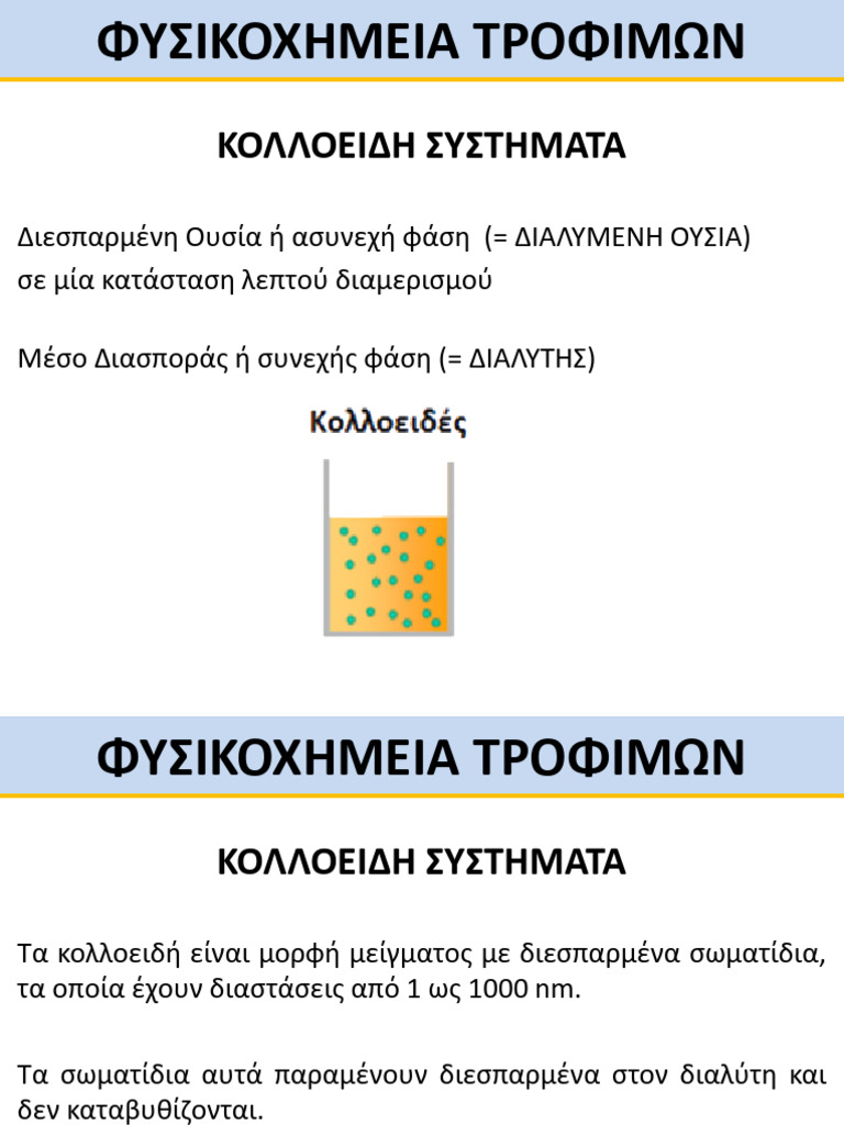 ΚΟΛΛΟΕΙΔΗ ΣΥΣΤΗΜΑΤΑ ΚΑΙ ΟΠΤΙΚΕΣ ΙΔΙΟΤΗΤΕΣ | PDF