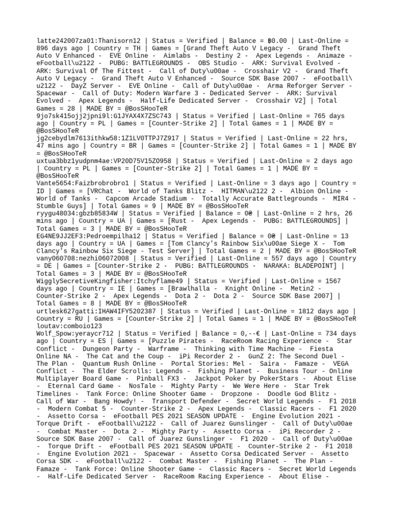 All Accounts | PDF | Gaming | Electronic Games