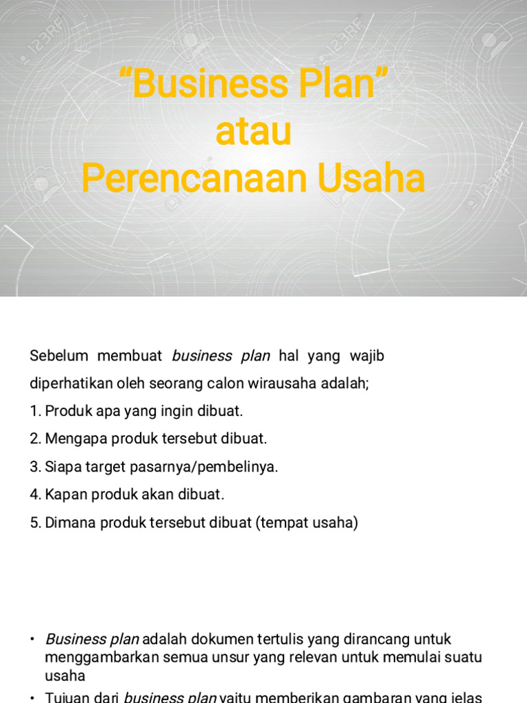 Perencanaan Usaha | PDF