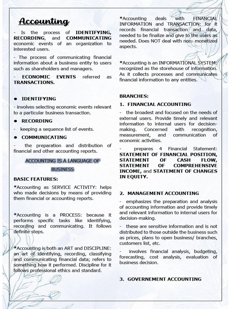 Introduction To Accounting | PDF | Debits And Credits | Accounting