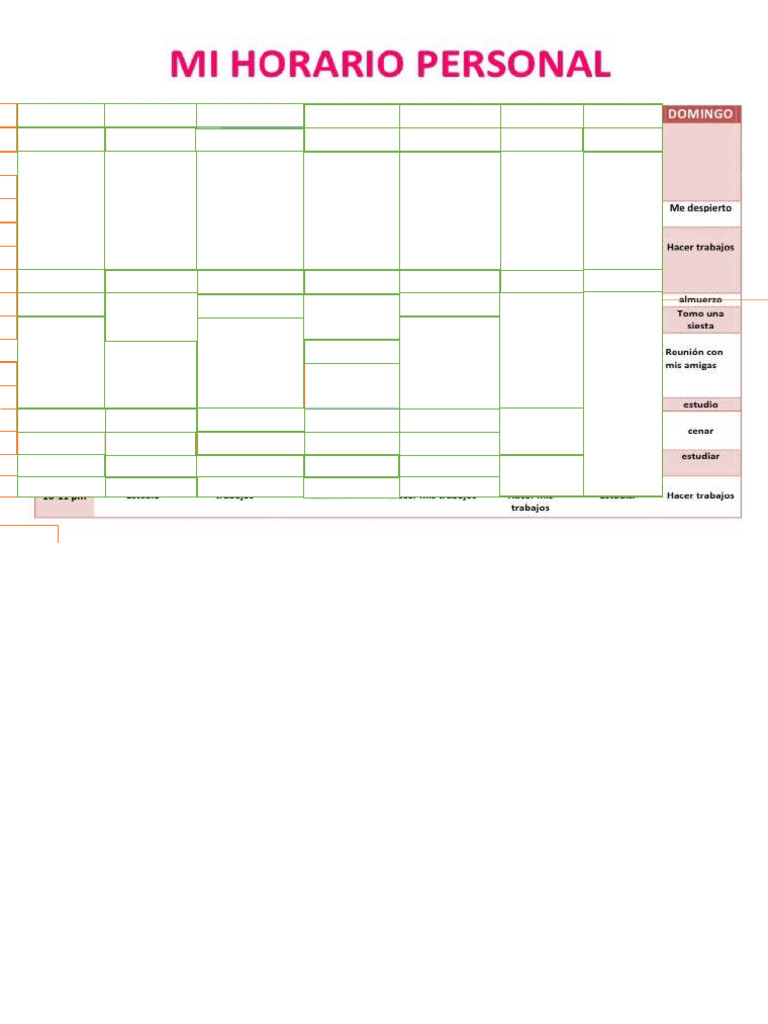 Mi Horario | PDF