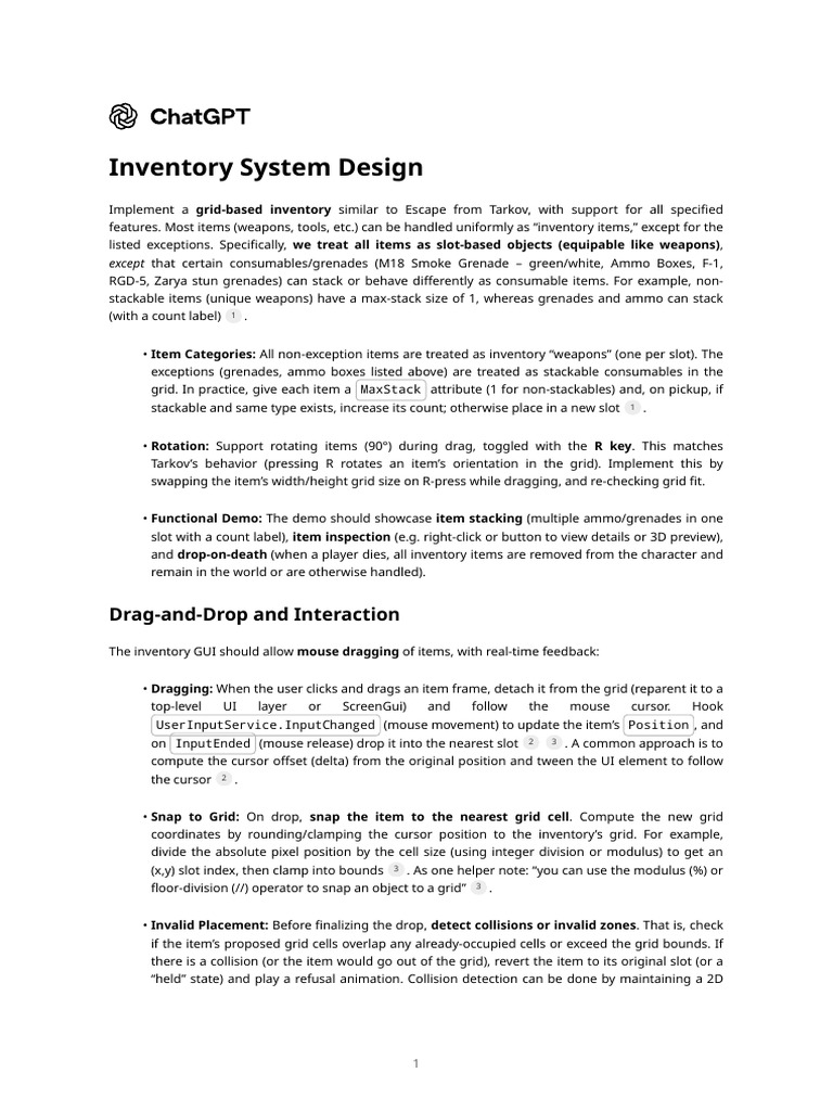 Inventory System Design | PDF | Cursor (User Interface) | Graphical User Interfaces
