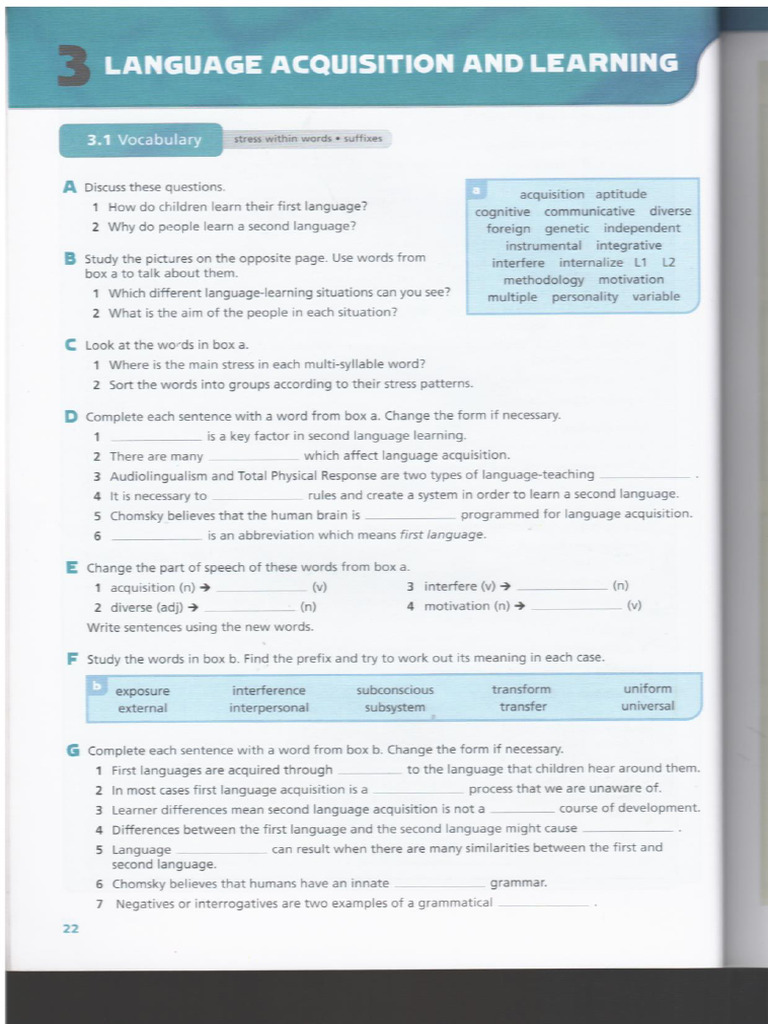 Language Acquisition and Learning | PDF