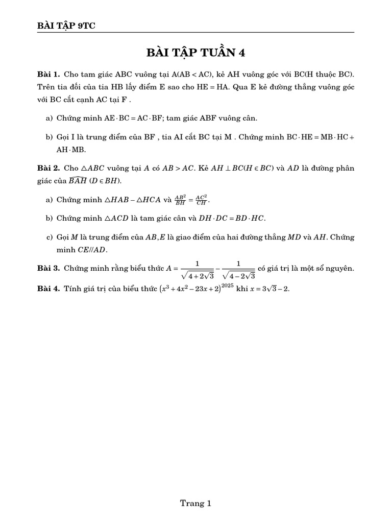 9TC BTTuan4 | PDF