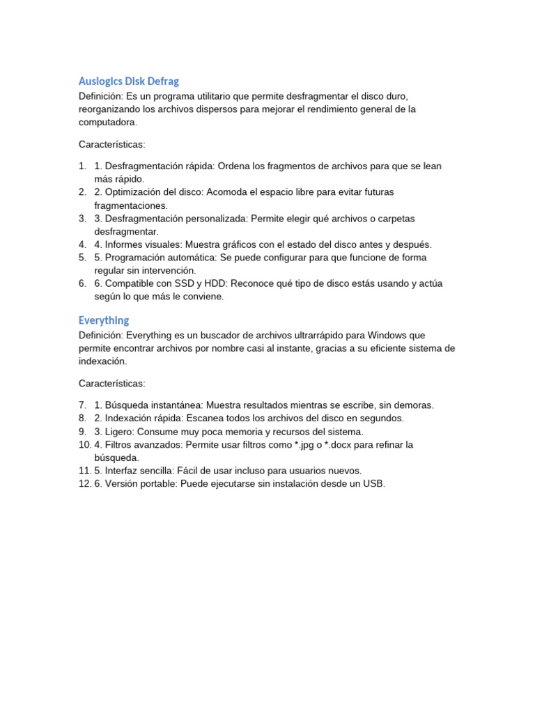 20 Programas Utilitarios Con Características | PDF