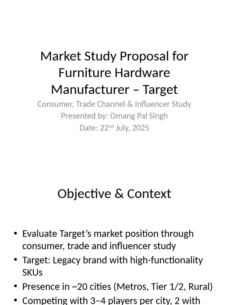 Target Furniture Market Study Proposal | PDF | Brand | Behavior