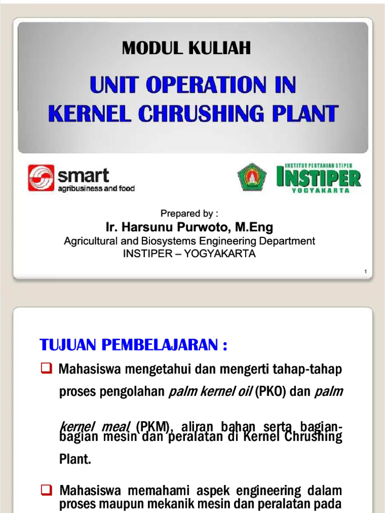 PDF Modul Kernel Chrushing Plant Compress | PDF