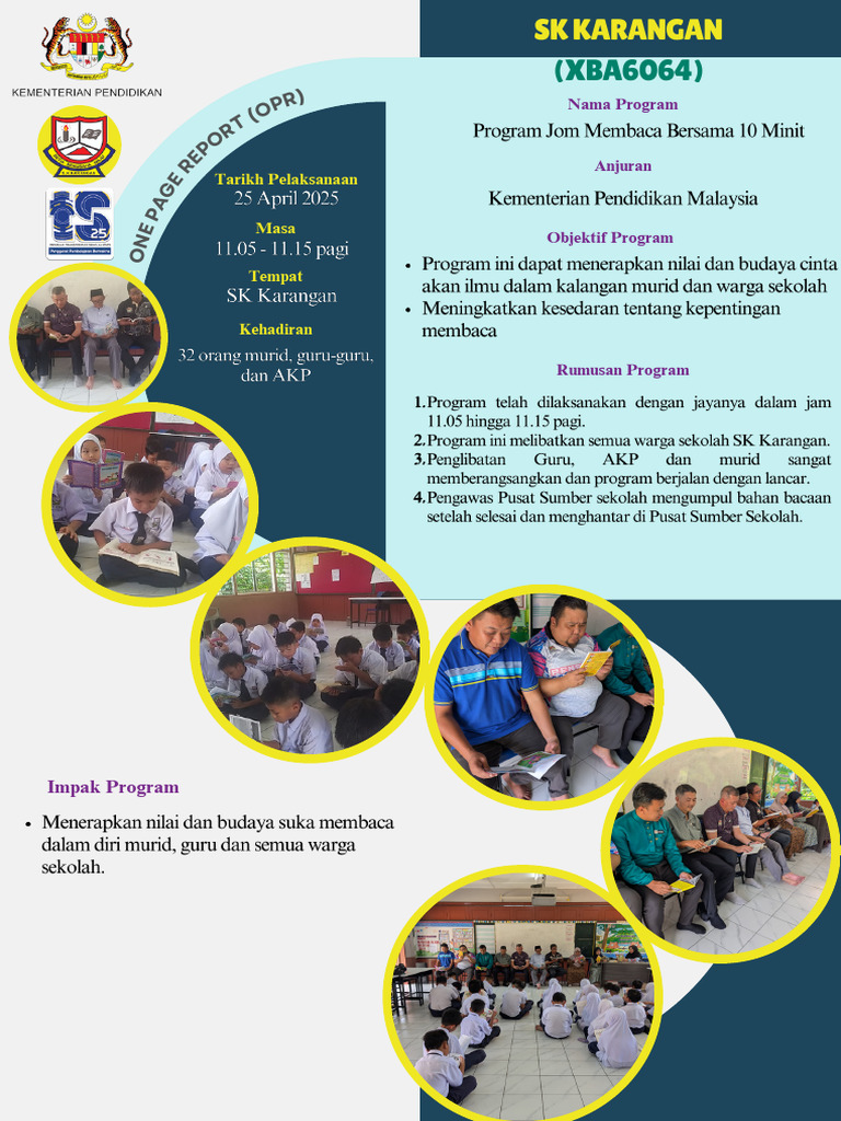 Opr Jom Membaca Bersama 10 Minit | PDF