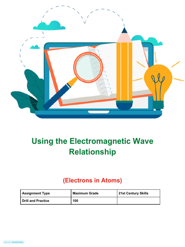 Using The Electromagnetic Wave Relationship - Assignment (1) - 1 | PDF