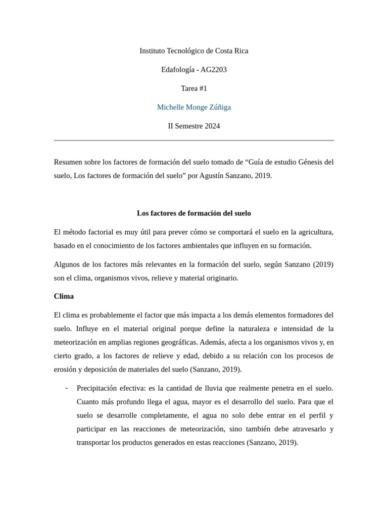 Edafología-2024_Procesos formadores del suelo_Michelle Monge | PDF ...