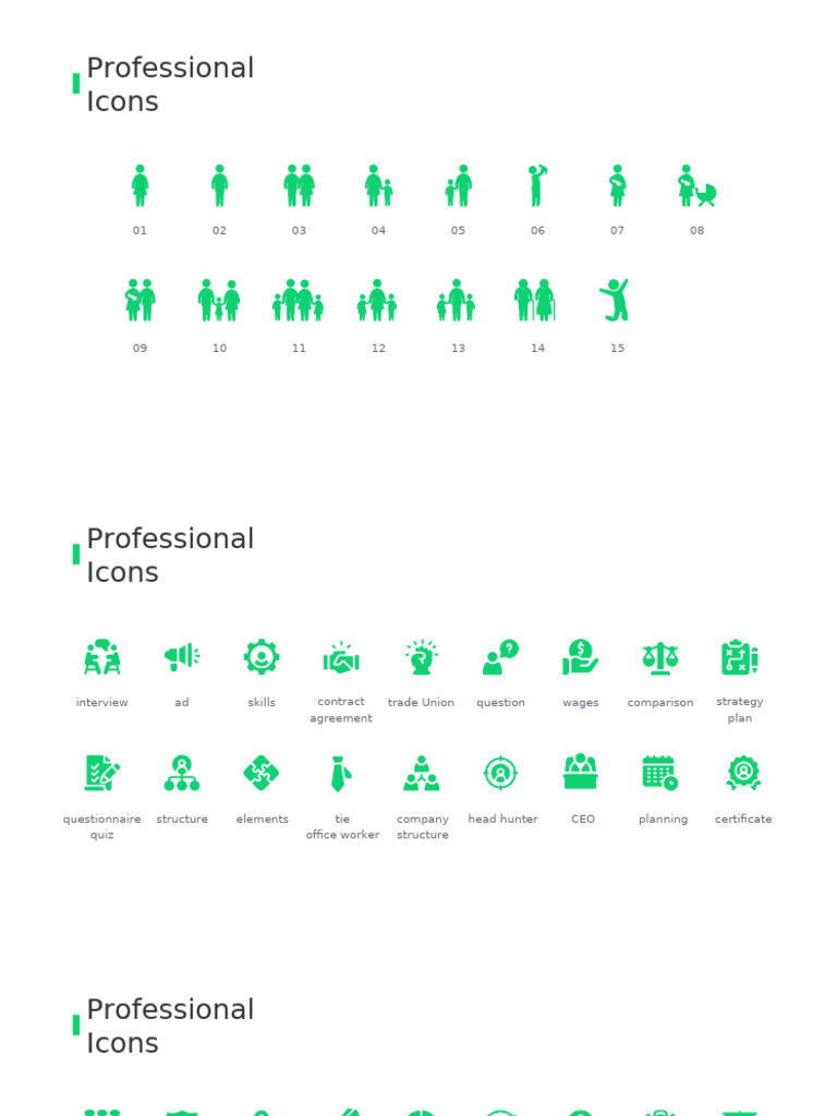 Professional Icons for Workplace Strategy | PDF