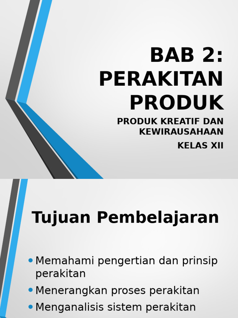 Prinsip dan Metode Perakitan Produk | PDF