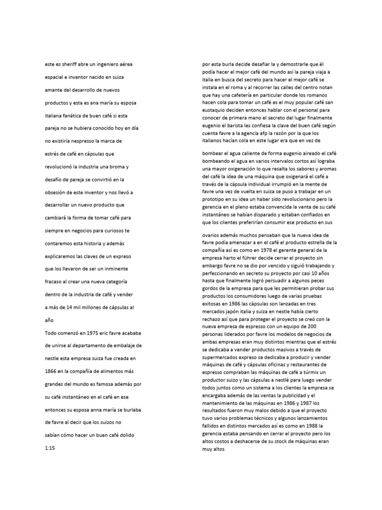 N Espresso | PDF | café | Hacerse un nido