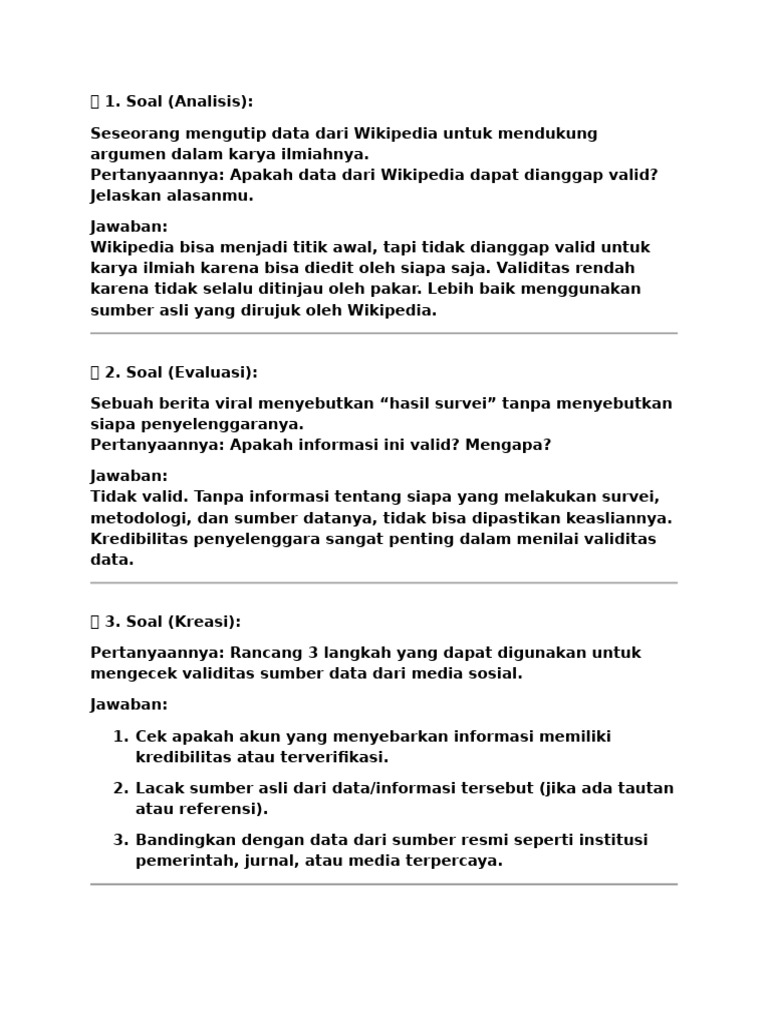 Validitas Sumber Data Pdf 9384