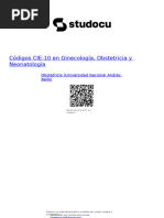 Codigos para Controles Cie-10 | PDF | El embarazo | Parto