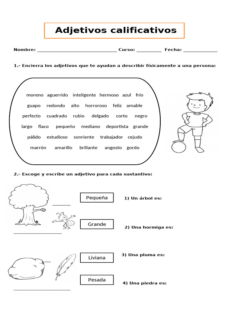 Guia Adjetivos 2 | PDF
