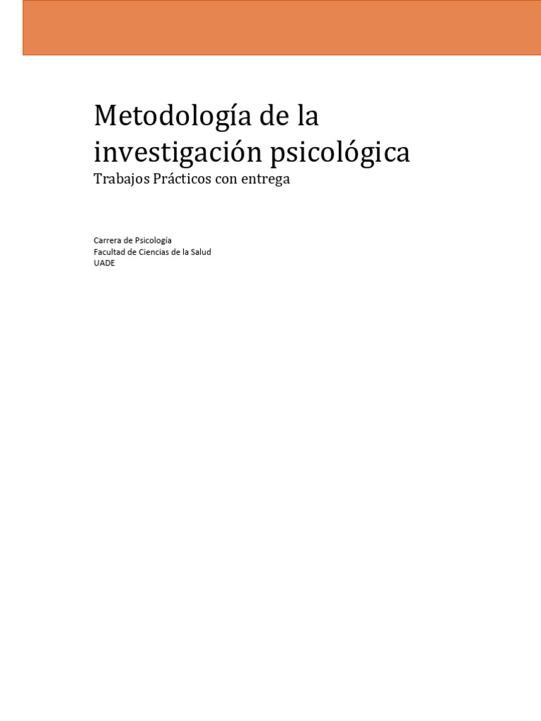 Consigna TP Inicial y TPO 2024 | PDF | Publicación Académica | Sicología
