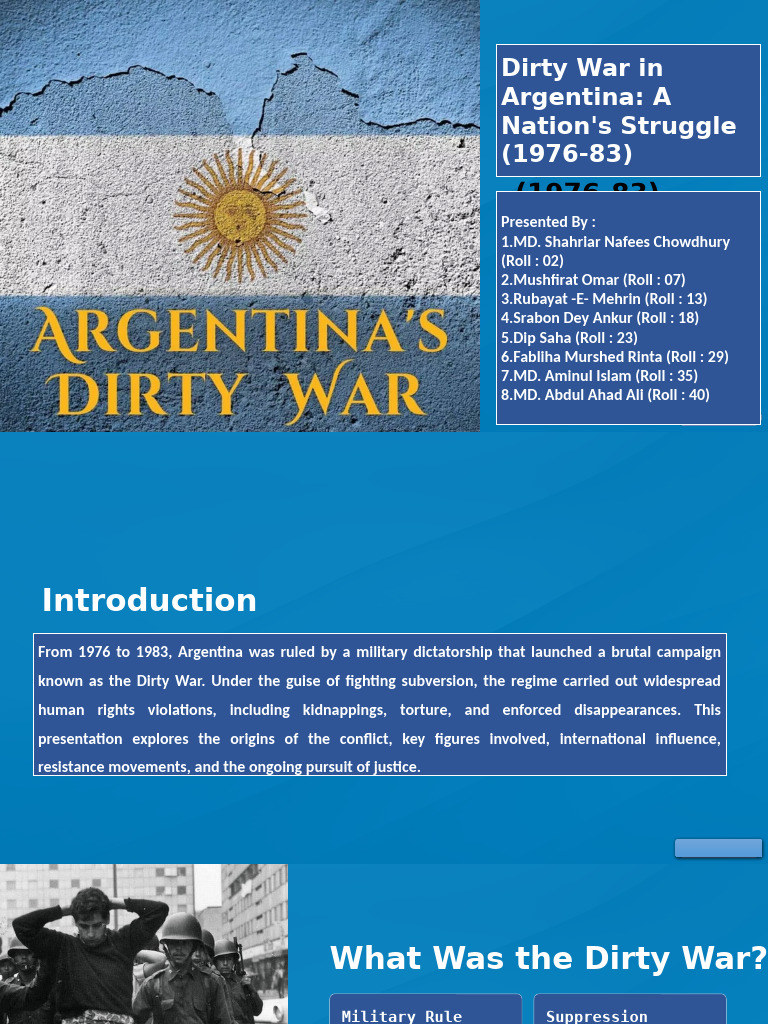Argentina's Dirty War: A Human Rights Crisis | PDF | Human Rights ...