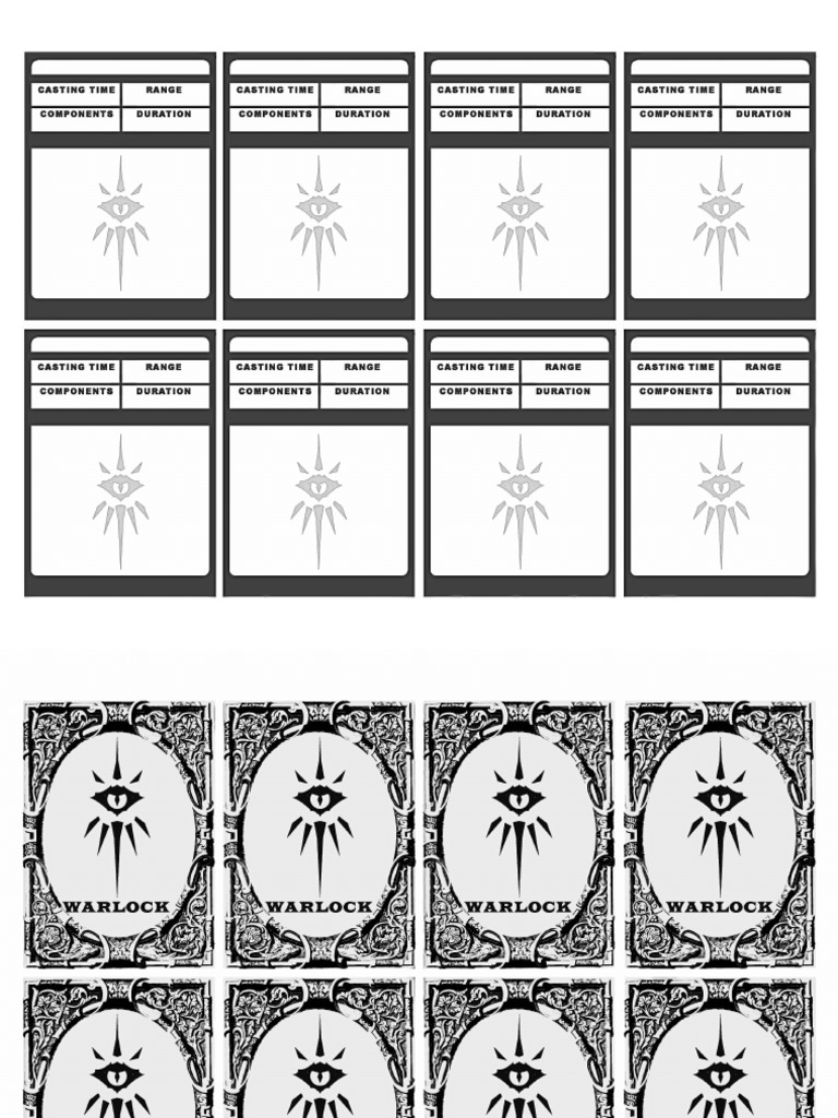 Warlock Spell Details: Casting Info | PDF