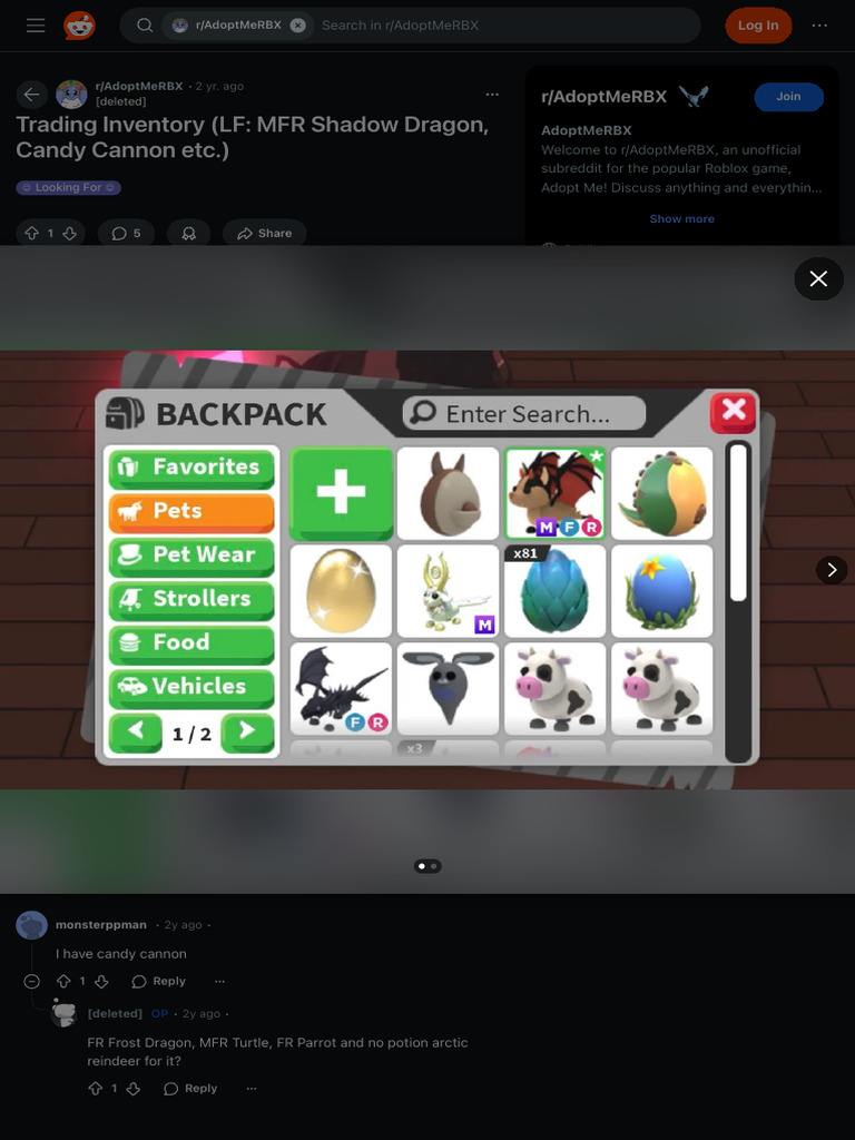 Trading MFR Shadow Dragon & Candy Cannon | PDF