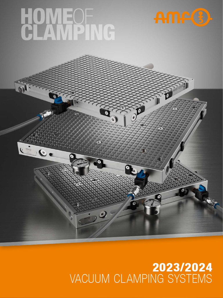 Catalogue AMF Vacuum Clamping Systems | PDF | Machining | Vacuum