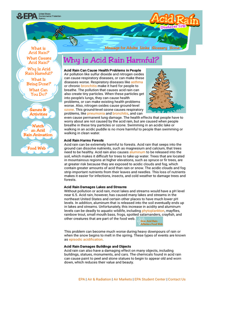 Impact of Acid Rain on Ecosystems | PDF | Earth Sciences | Natural ...