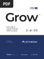 Athena Nutrient Feeding Schedule | PDF