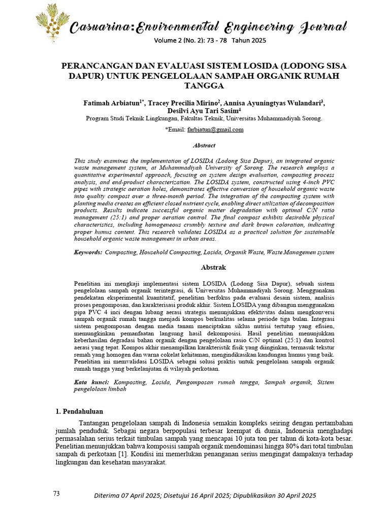 Pembuatan Losida | PDF