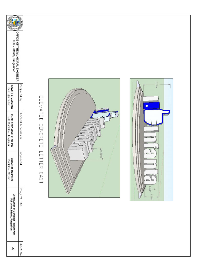 Layout of Town Plaza Marker | PDF