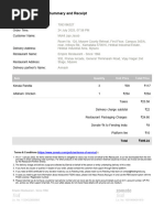 Food Bill Format | PDF