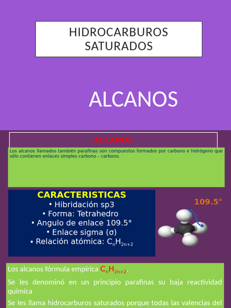 Alcanos: Estructura y Nomenclatura | PDF | Alcano | Hidrocarburos
