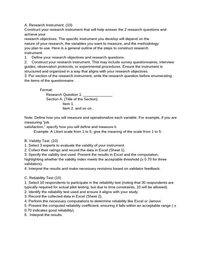 Constructing Research Instruments Guide | PDF