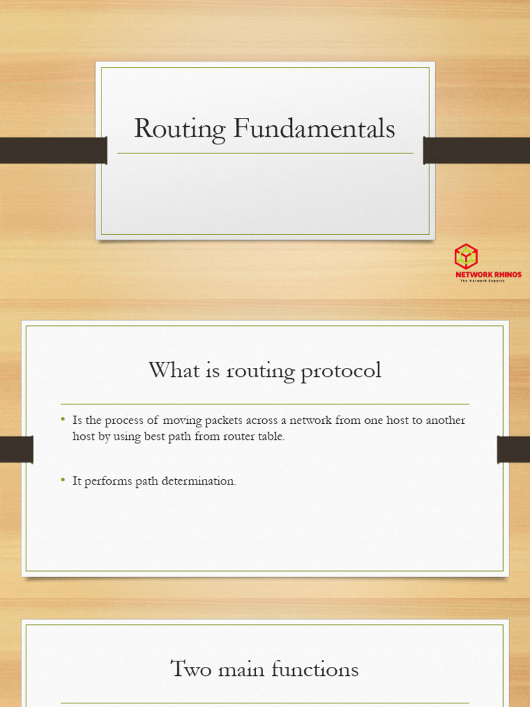 Routing Protocols and Static Routing Basics | PDF