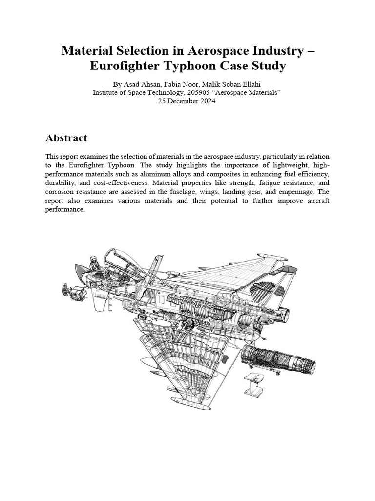 Eurofighter Typhoon Fuel Efficiency Analysis | PDF | Fighter Aircraft ...
