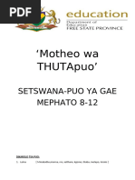 Sofv 121 Dithoko Tsa Basotho-1 | PDF