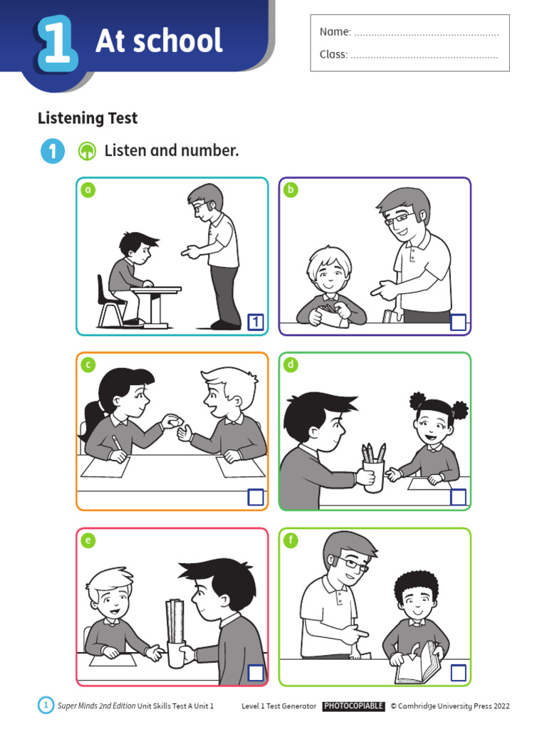 SM2 L1 SkillsTestA U1 | PDF