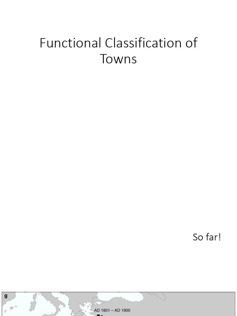 Functional Classification of Towns | PDF | Standard Deviation | City