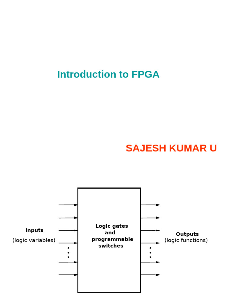 Introduction To Fpga | PDF | Hardware Description Language | Field ...