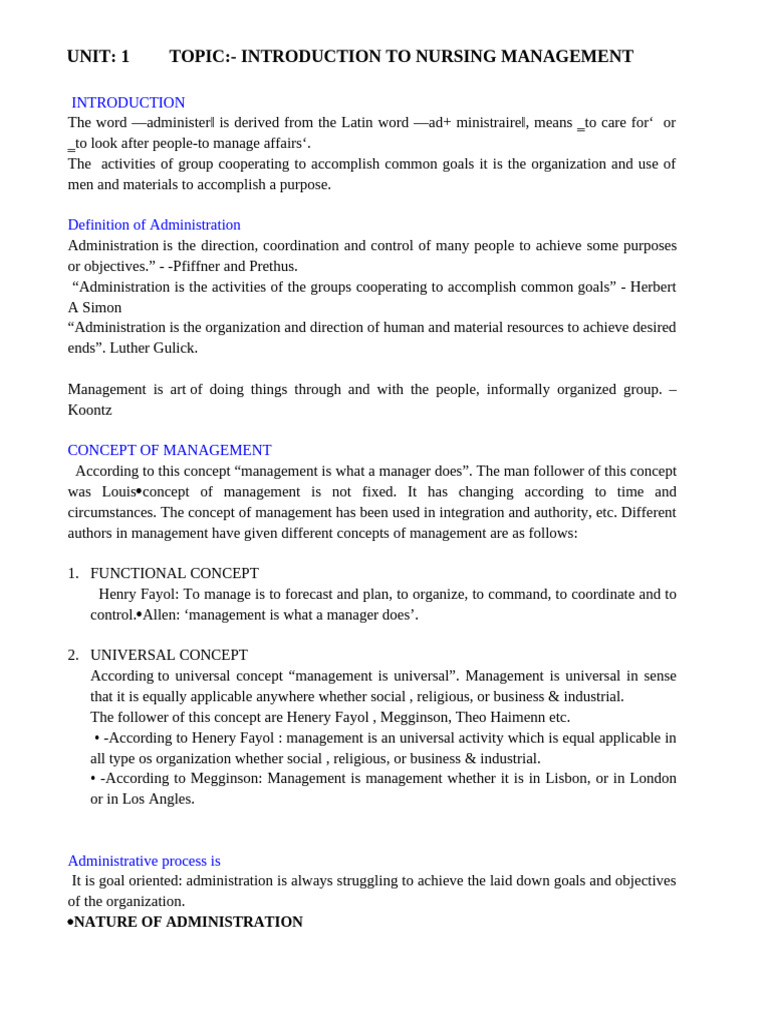 Introduction To Management | PDF | System | Theory