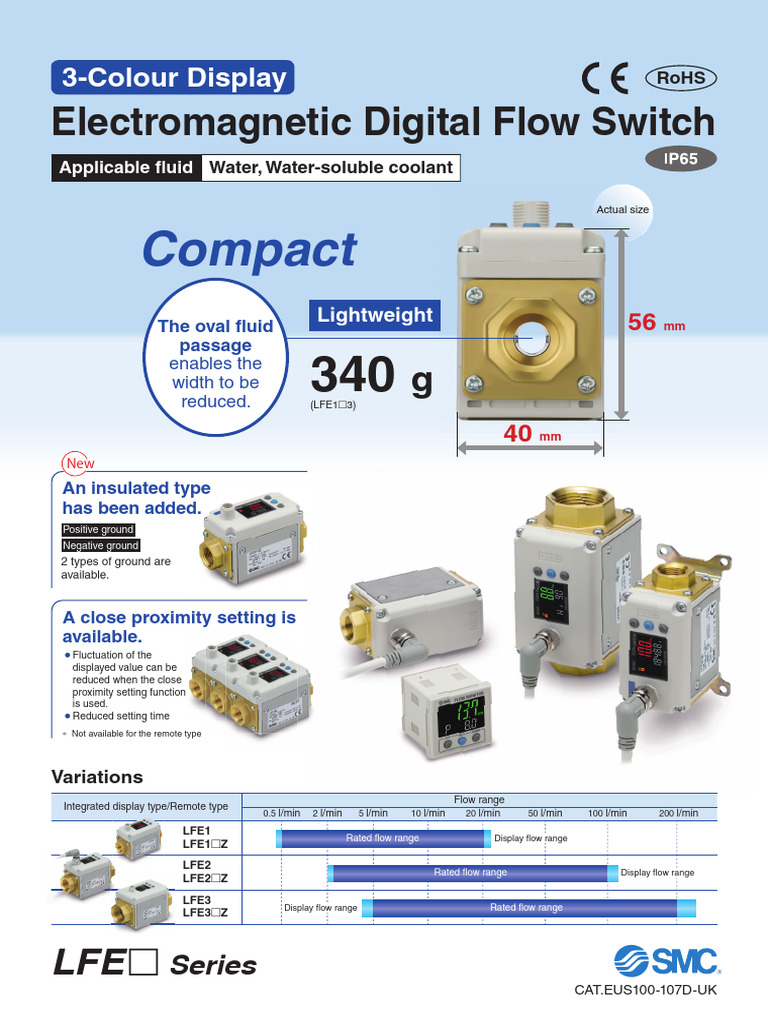 LFE-D_EU | PDF | Electromagnetic Induction | Flow Measurement