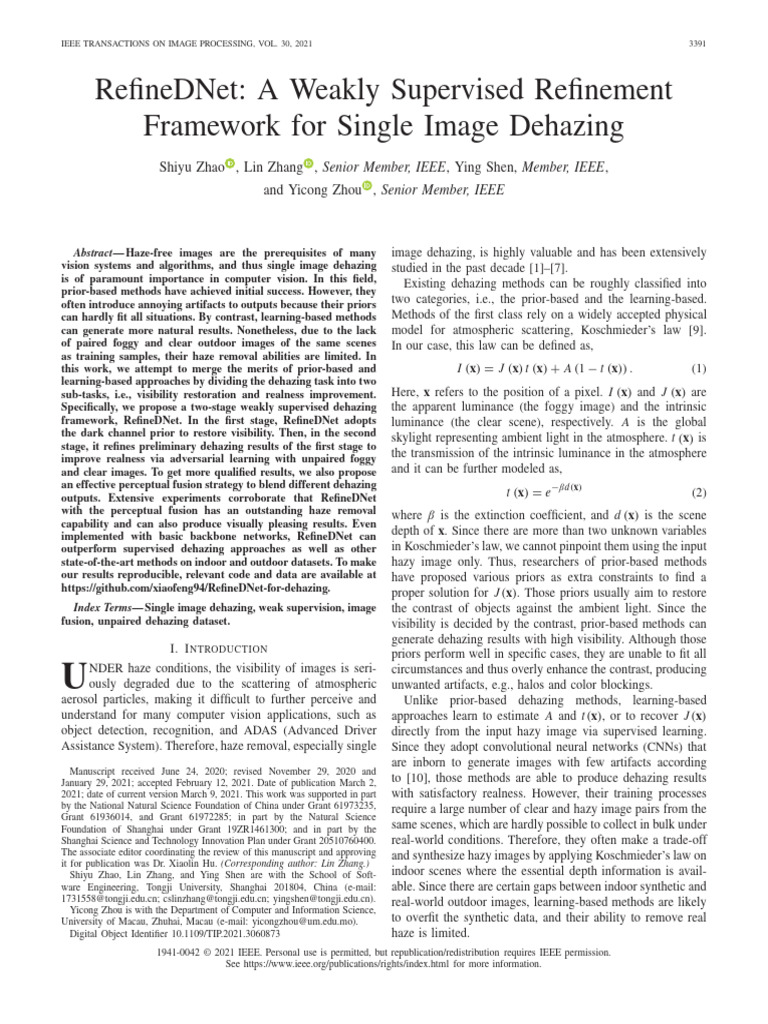 2021 - RefineDNet A Weakly Supervised Refinement Framework For Single ...