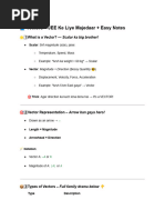 Class 11 Vector Physics Notes | PDF